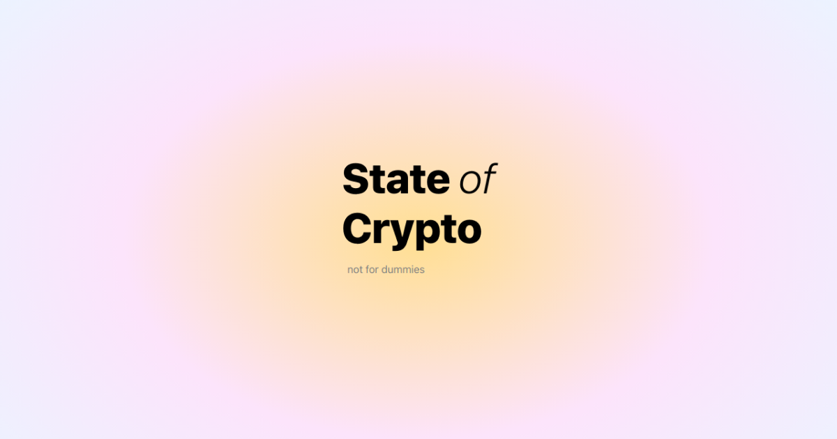 State of Crypto